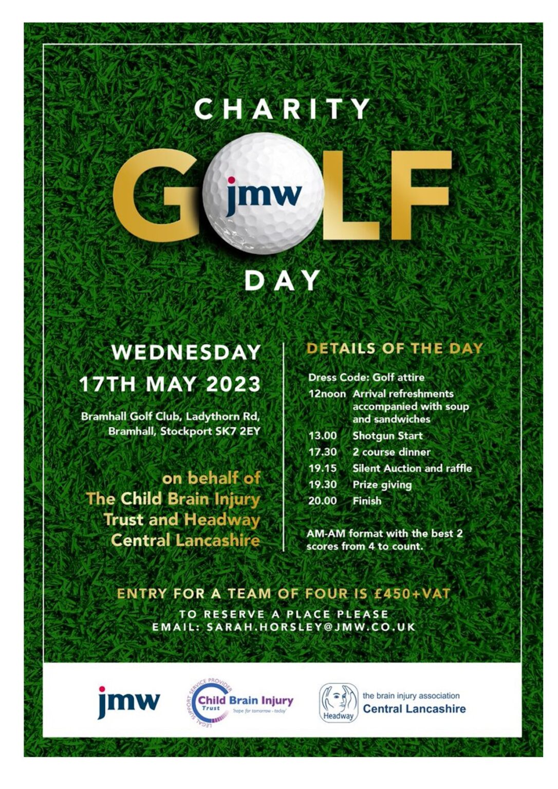 JMW Charity Golf Day - Headway Central Lancashire